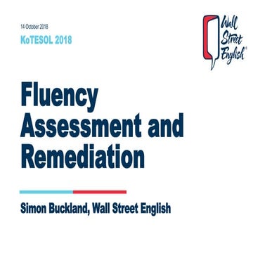 Fluency assessment and remediation: what works? | PPT