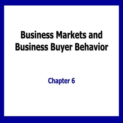 business market | PPT
