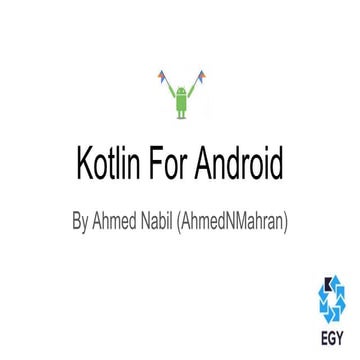 Kotlin for android | PPT