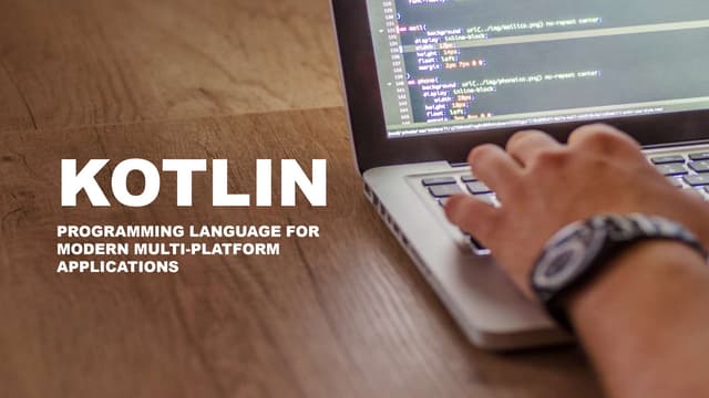 Kotlin Programming Language For Modern Multi Platform Applications Ppt