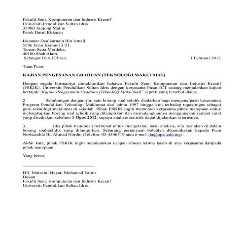 Surat jemputan rasmi