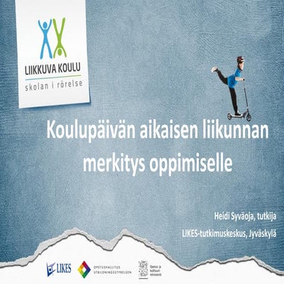 Heidi Syväoja, Liikunnan merkitys oppimiselle | PDF