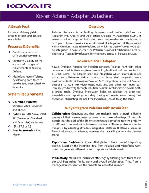 AppDynamics Integration Adapter - Datasheet | PDF