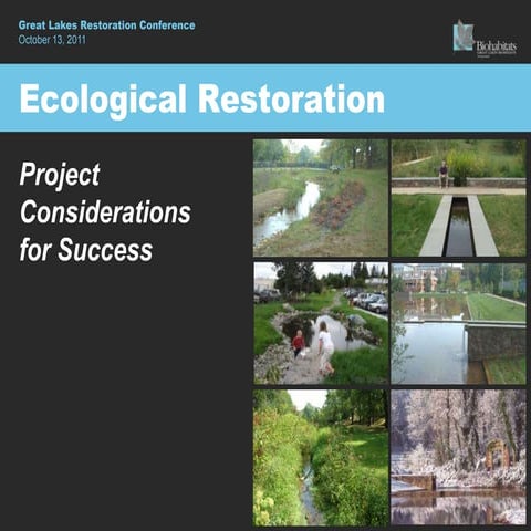 Ecological Restoration Project Consideration for Success | PPTX