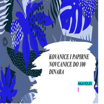 Kovanice i papirne novcanice do 100 | PPT