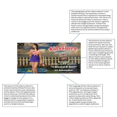 Katy Perry Album Advert Analysis. | DOCX