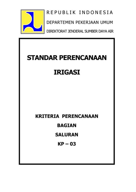 Gambar teknis perencanaan drainase | PDF