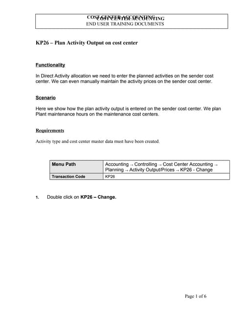CK40N-Automation of Standard Cost Estimate | PDF