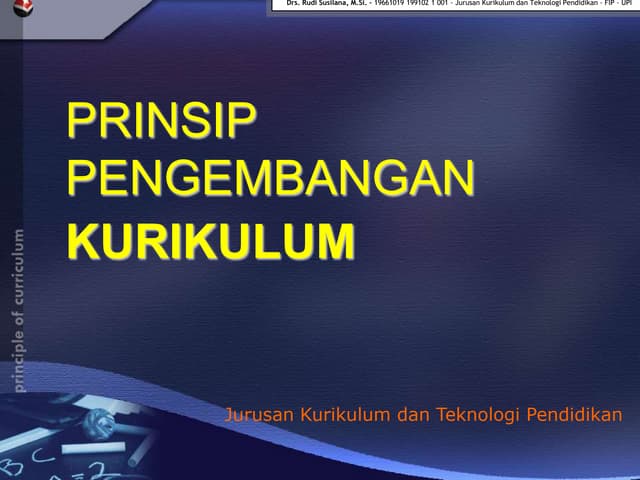 Prinsip kurikulum | PPTX