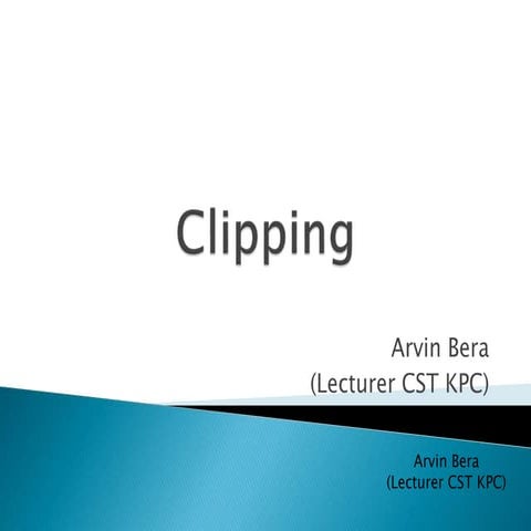 #KPC #CST #Clipping | PPTX