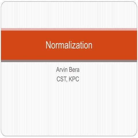 #KPC #CST #DBMS(BCNF) | PPT