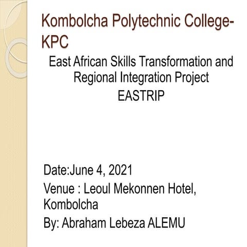 KPC EASTRIP industry advisory board - IAB | PPTX