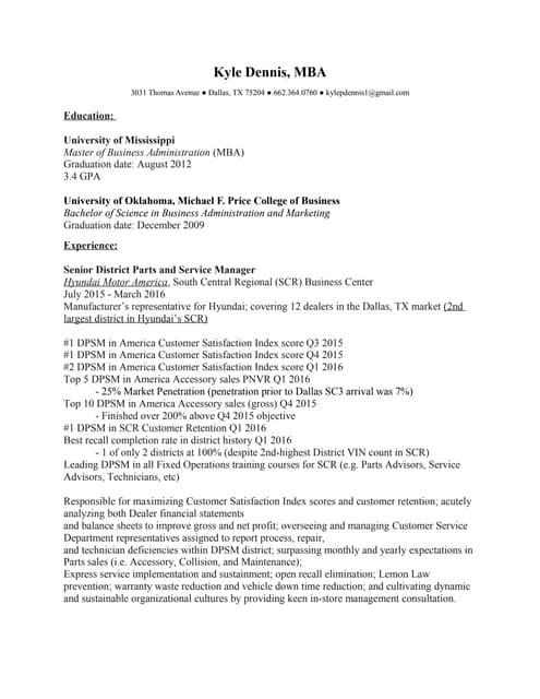 Kyle Resume-2-2 (1) | PDF