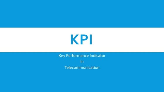 LTE KPIs and Formulae | PPT