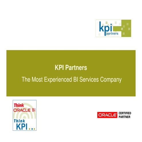 Kpi Partners Company Profile1 | PPT