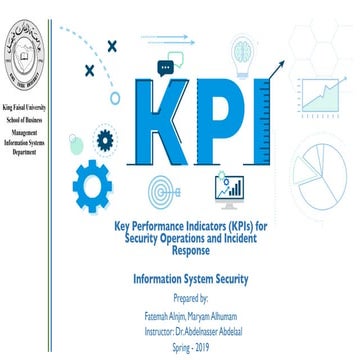 Summarized version of Key Performance Indicators (KPIs) for Security ...