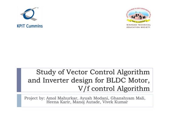Vector Control of AC Induction Motors | PPTX