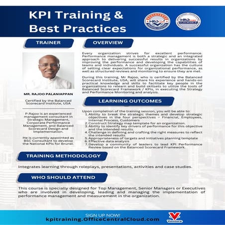 KPI Training and Best Practices Flyer | PDF | Human Resources | Business