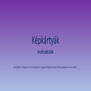 Medical Hungarian Instructions For Doctors Pptx