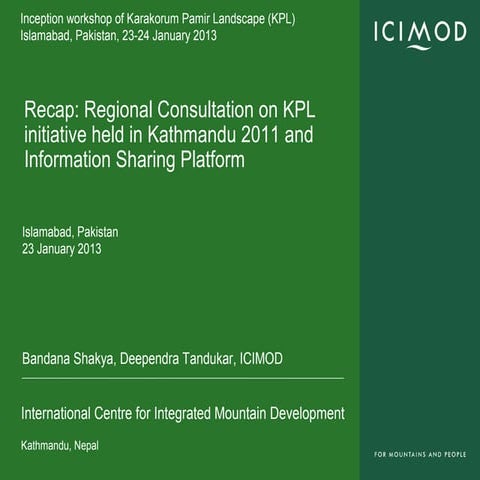 KPL inception workshop | PPT