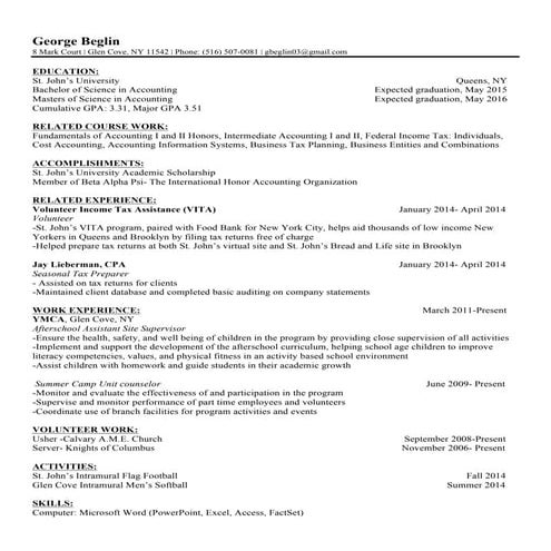 Kpmg resumè | PDF