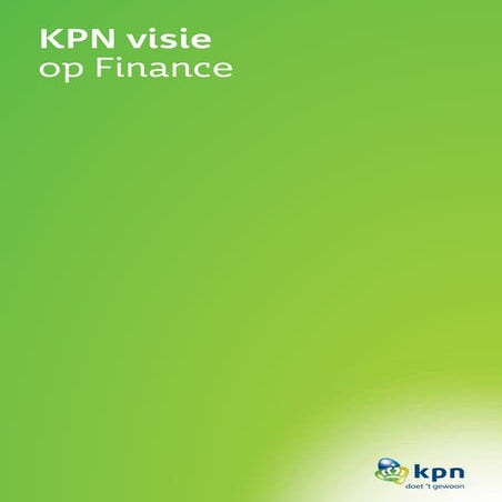 Kpn visie op finance | PDF | Consumer Banking | Personal Finance