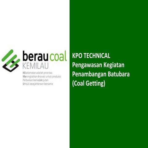 KPO Technical Coal Getting (Pengambilan Batubara) .pdf