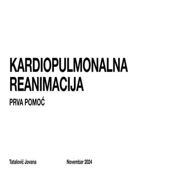 KPR.pdf Kardiopulmonalna reanimacija na primjerima | PPT
