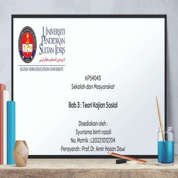 KPS 4043 TEORI KAJIAN SOSIAL.pptx | Free Download
