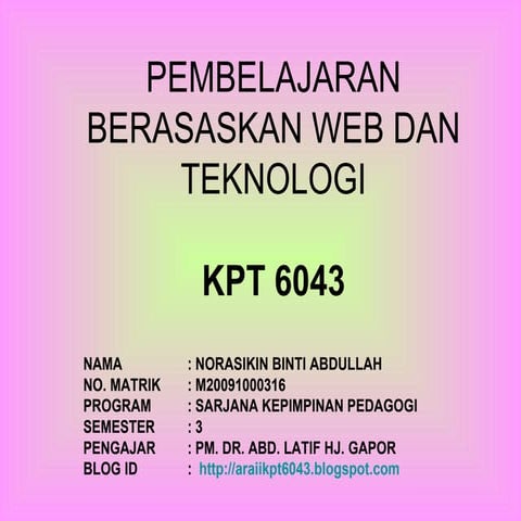 Kpt 6043 taskn 2 | PPT