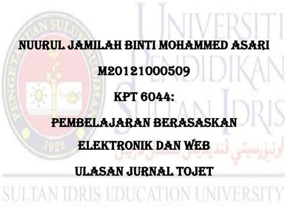 Pembentangan tugasan 1 | PPT