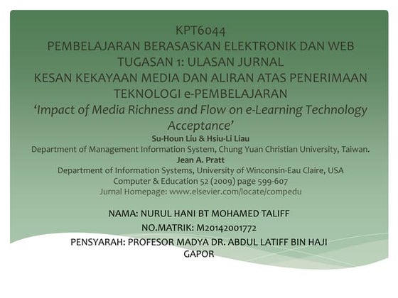 Ulasan jurnal 2 | PPTX