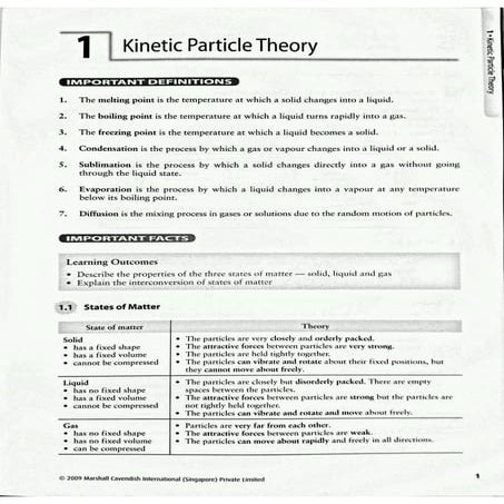comprehensive guide on kinetic particle theory for o level | PDF