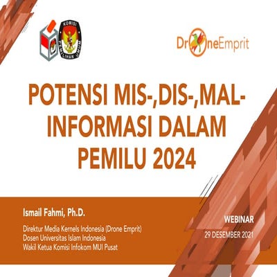 Potensi Mis-Dis-Mal Informasi dalam Pemilu 2024 | PDF