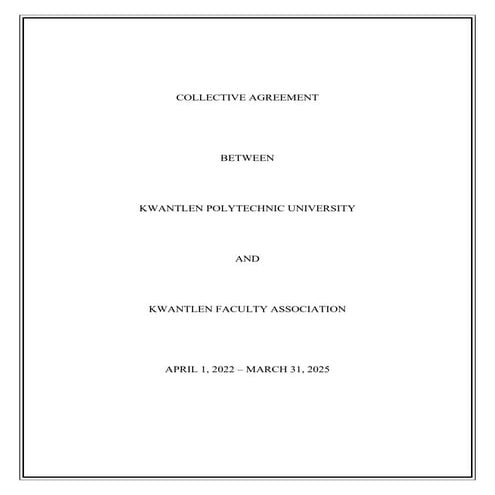 HRMT 5130 KPU-KFA 2022-25 Collective Agreement.pdf