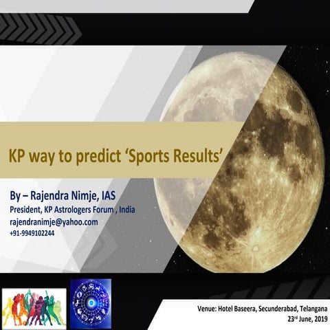 KP way to predict sports results- World Cup Matches | PPT