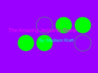 OVMS Jeopardy Game Tutorial | PDF