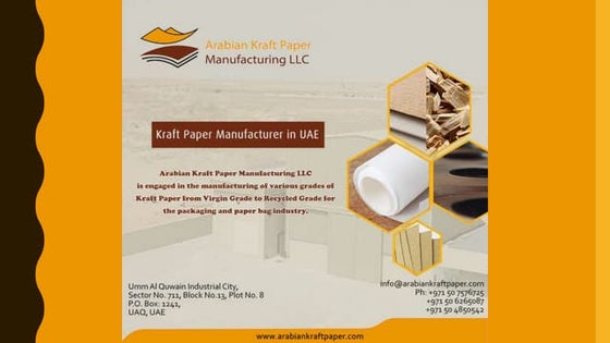 Recycled Kraft Paper in UAE | PPT