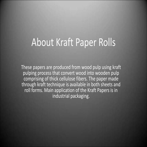 Kraft paper rolls wholesale | PPT