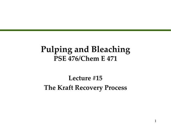 Recausticizing systems | PPT