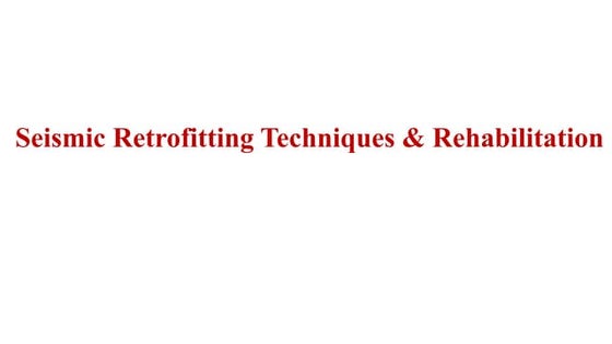 Retrofitting | PPT
