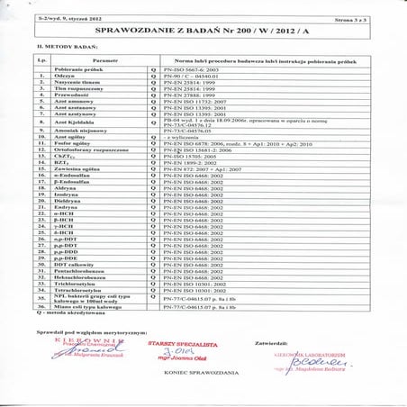 Zatrucie rzeki Krapiel - sprawozdanie z badan (zal 2 pism WIOS) | PDF