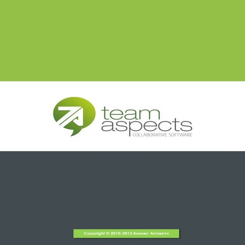 Ръководство за потребителя на Team Aspects (версия 3.0) | PDF