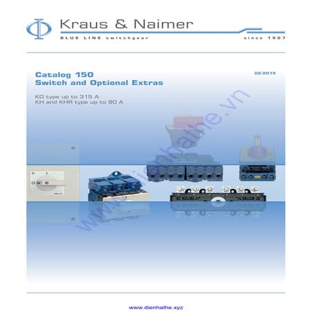 Kraus & naimer switch and optional extras kn150 gb0215 | PDF