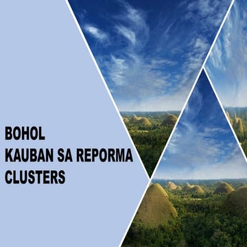 KR cluster map of bohol updated data both male and female | PPTX