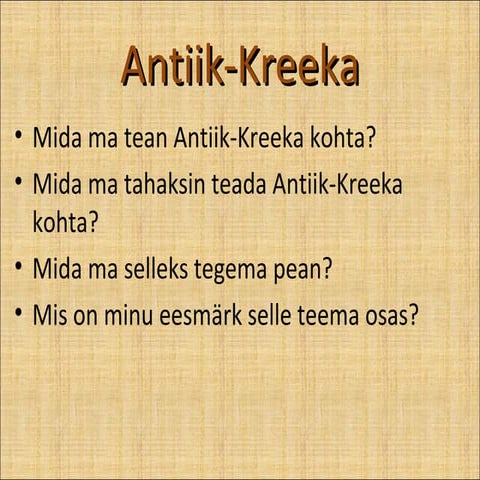 Kreeka | PPT