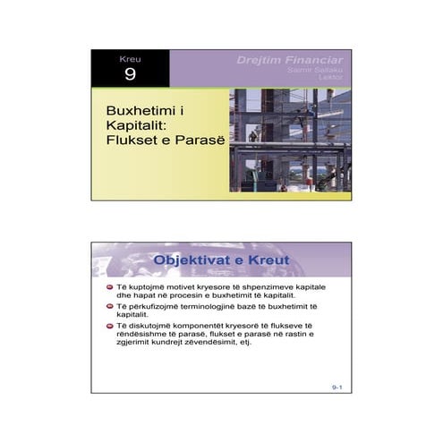 Kreu 9 buxhetimi i kapitalit - flukset e parase | PDF