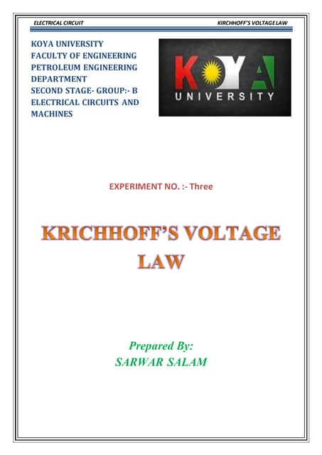 Sample lab-report on verfication of ohms law | PDF | Computer Networking | Computing
