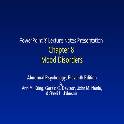 Mood Disordes Psychology By abnormal psychology.ppt
