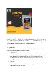 TERENAK !!! (+6281391687009) | Keripik Talas | DOCX